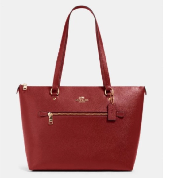 Coach | Bags | Nwt Coach Gallery Deep Scarlet Tote Bag | Poshmark